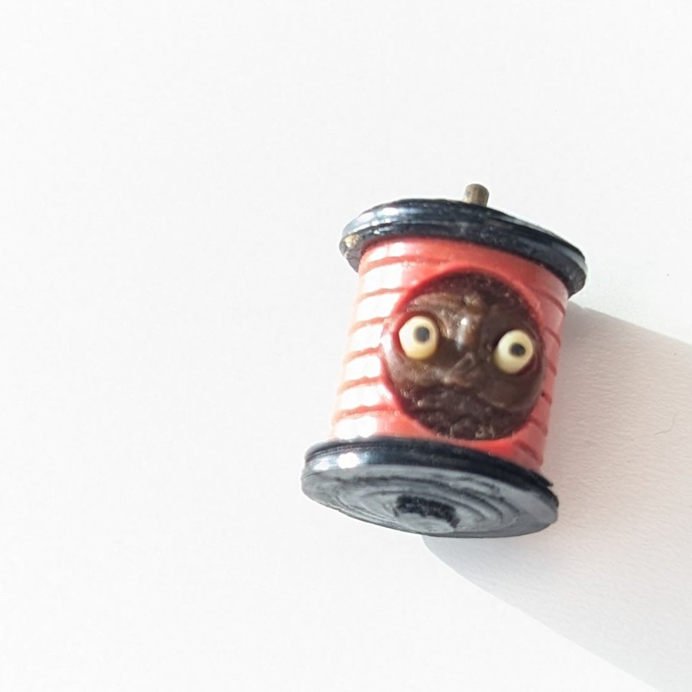 1920s / 30s Vintage Japanese Kobe Charm - Spool Of Th… - Gem